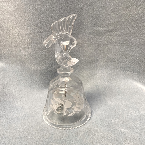 Avon | Dining | Hummingbird Stem Frosted Grey Floral Dinner Bell By ...